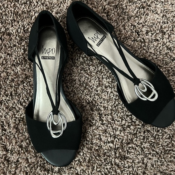 Impo | Shoes | Like New Impo Stretch Flats With Decorative Silver ...
